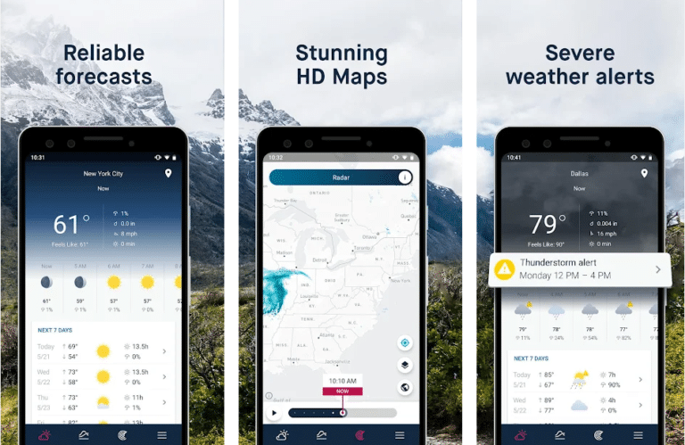 21 Best Animated Weather Apps for Android & iPhone