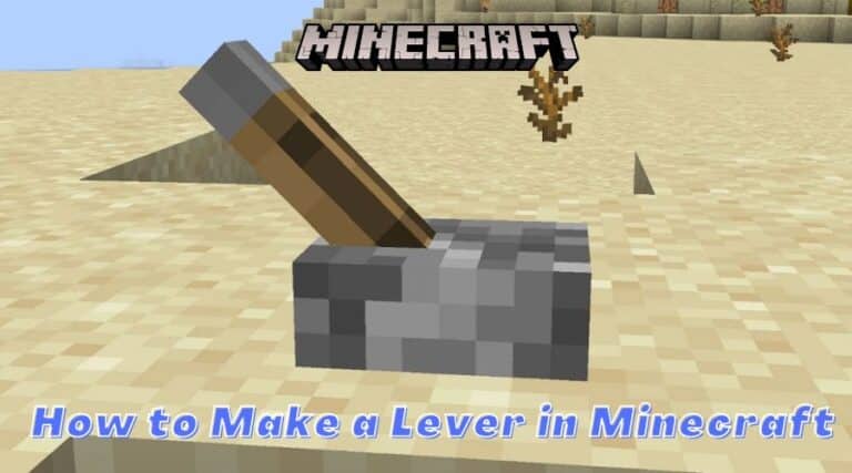 How To Make a Lever In Minecraft [2022 Tutorial] | Ricky Spears