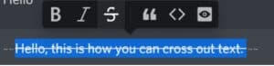 How To Cross Out Text In Discord (With Strikethrough)