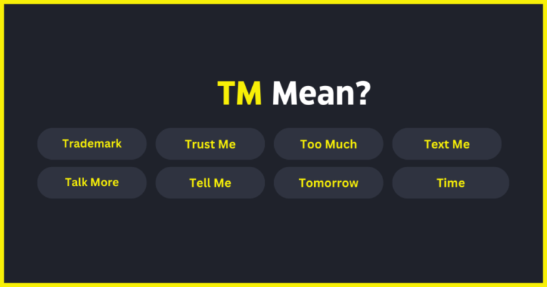 What Does TM Mean on Instagram [Text message]