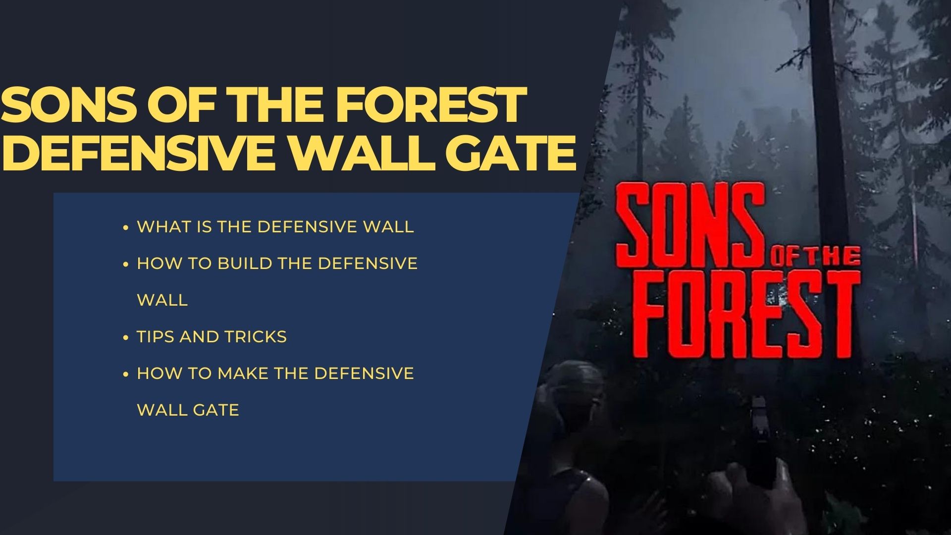 Building the Ultimate Defensive Wall in Sons of the Forest - Ricky Spears