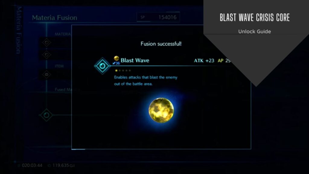 Unraveling the Explosive Secrets of Crisis Core‘s Blast Wave Materia ...