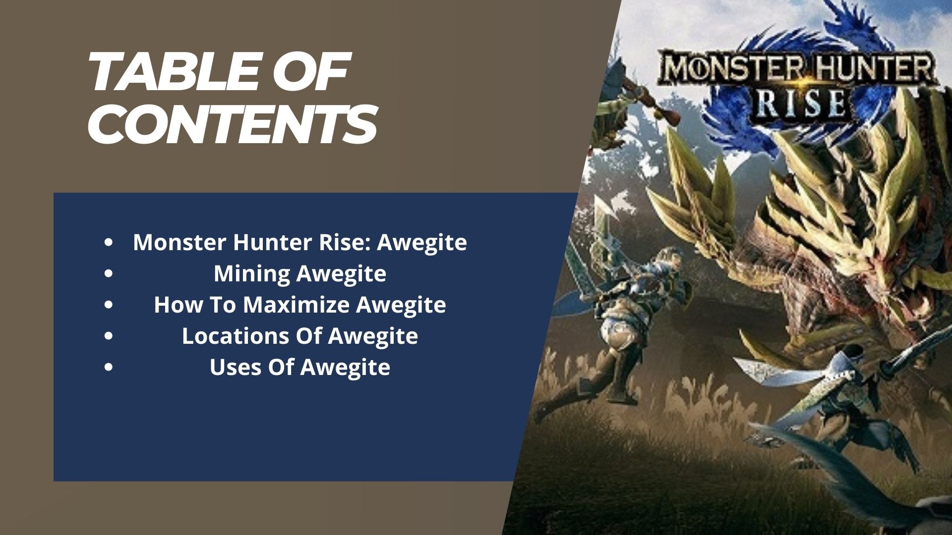 Monster Hunter Rise Awegite: The Ultimate Mining and Gear Guide - Ricky ...