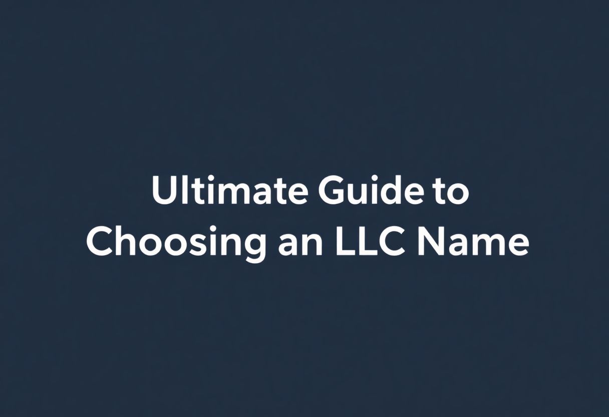 The Ultimate Guide to Choosing an LLC Name: 200+ Ideas and Expert Tips ...